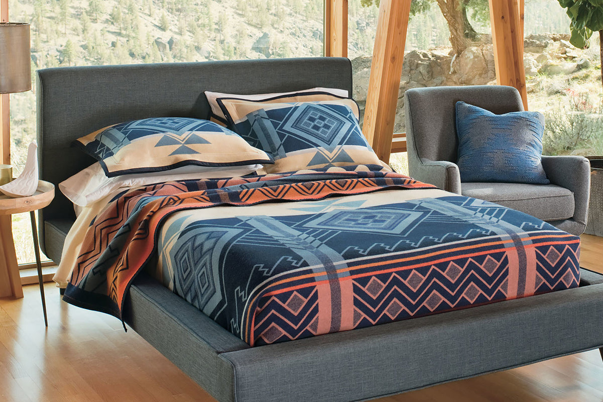 Blue Native American Pendleton Fabric Pendleton Wool: An Iconic Brand