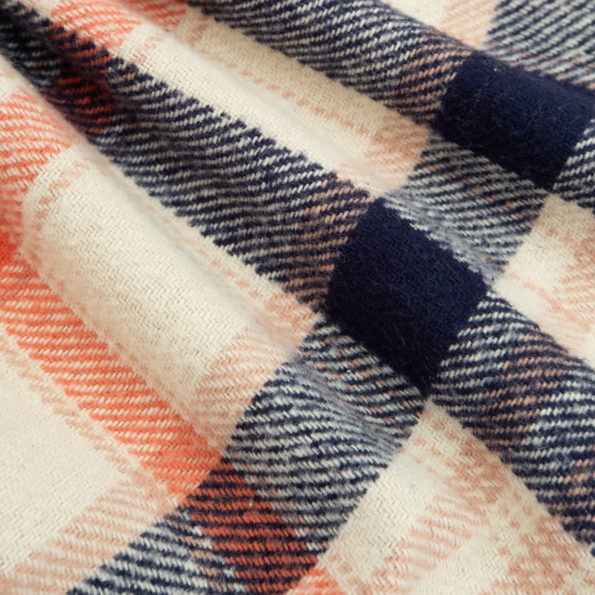 Big Pocket Check Overshirt - Silver Lining/Orange-Blue - Pendleton EU