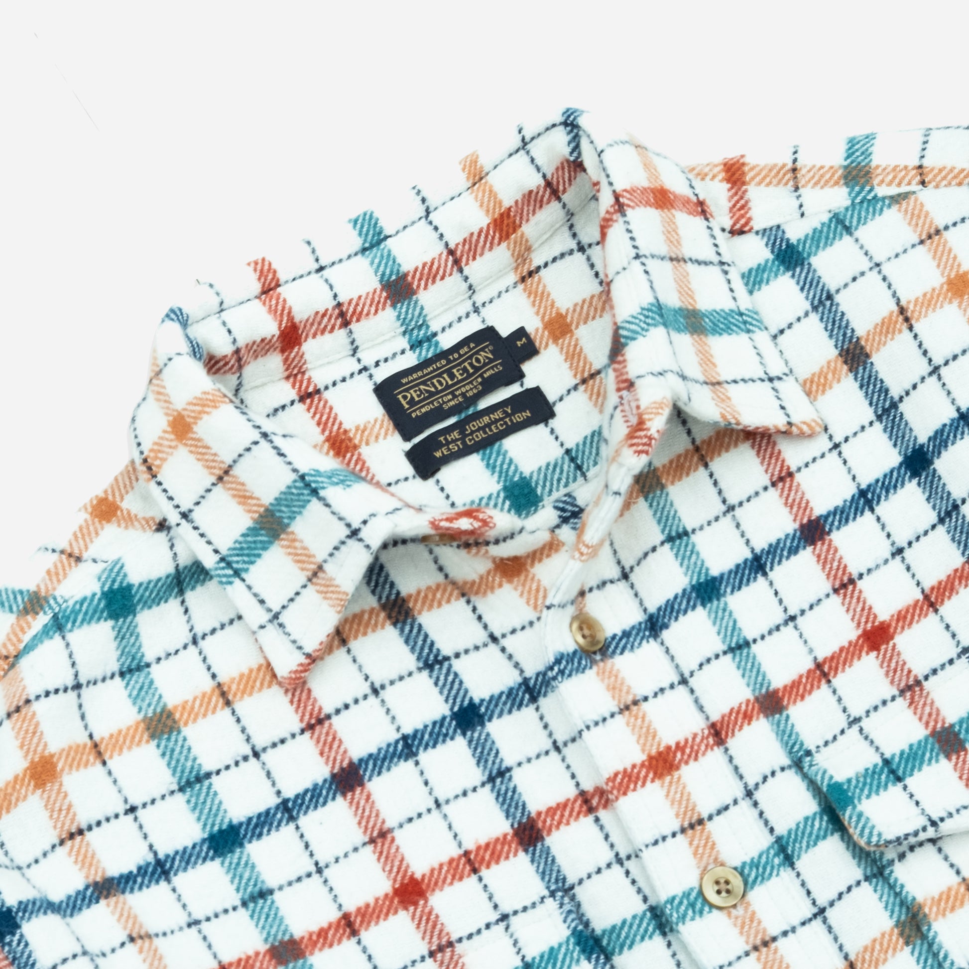 Big Pocket Check Overshirt - Saxony BLUE/WHITE-RED - Pendleton EU