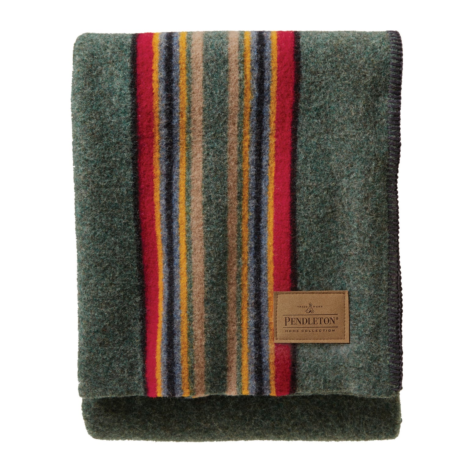 Pendleton Camp Blanket - Green Heather – Pendleton EU