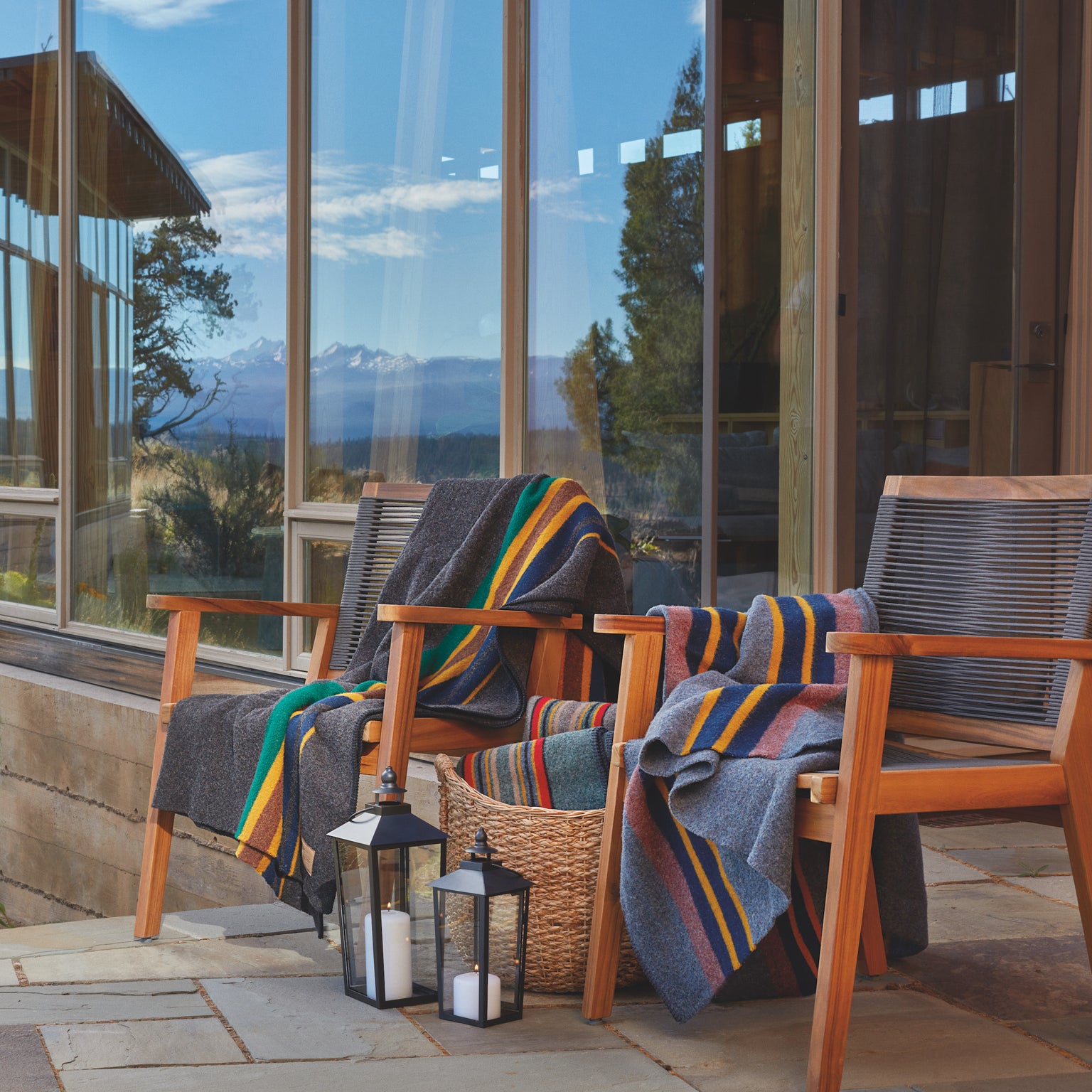 Pendleton Camp Blanket - Green Heather – Pendleton EU